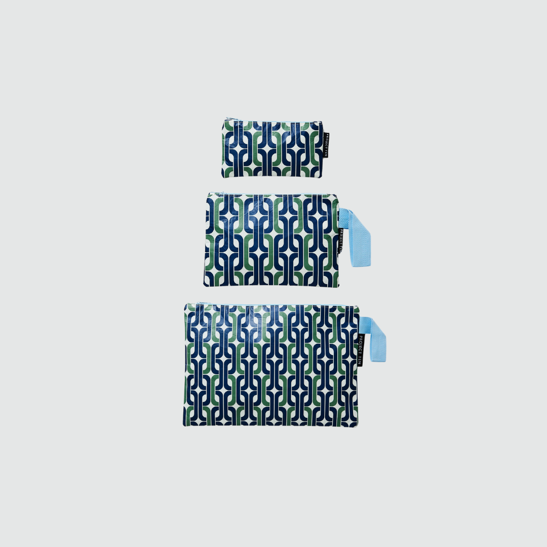 Zip Pouch Bundle (x3 sizes) – Chains – Project Ten