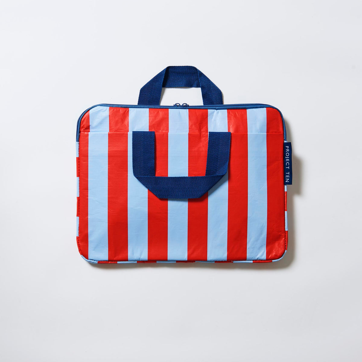 Laptop Case – Red Blue Stripe – Project Ten