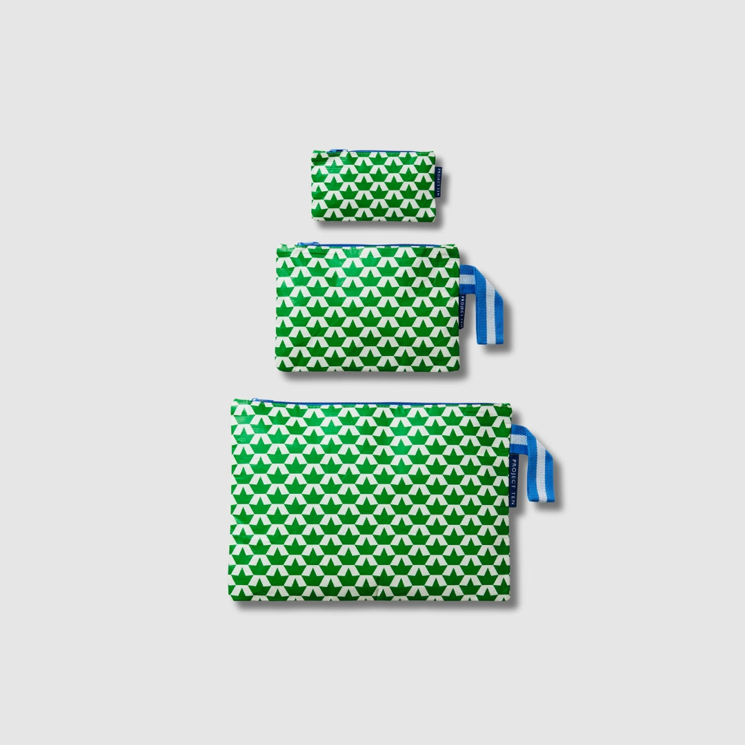 Zip Pouch Bundle (x3 sizes) – Boats – Project Ten